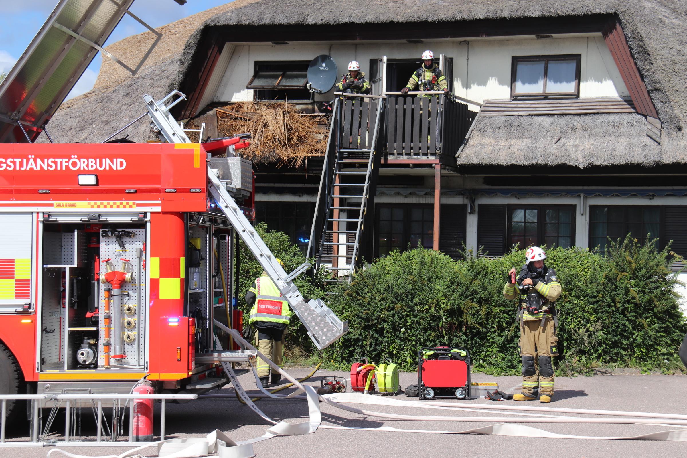 Brand på Edet Rasta - Alekuriren - Alekuriren